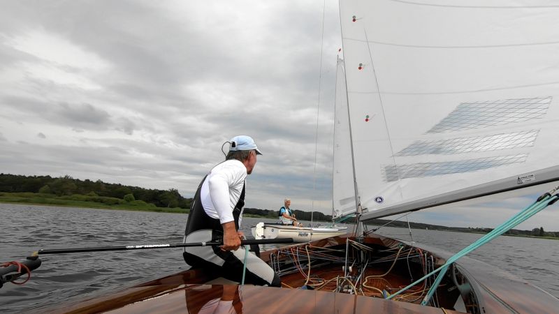 O-Jolle GER 1370 - hat ein neues Segel